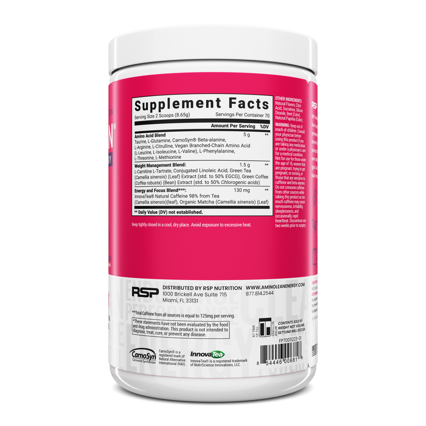 AminoLean Energy Fruit Punch by RSP Nutrition Official Site – AminoLean ...