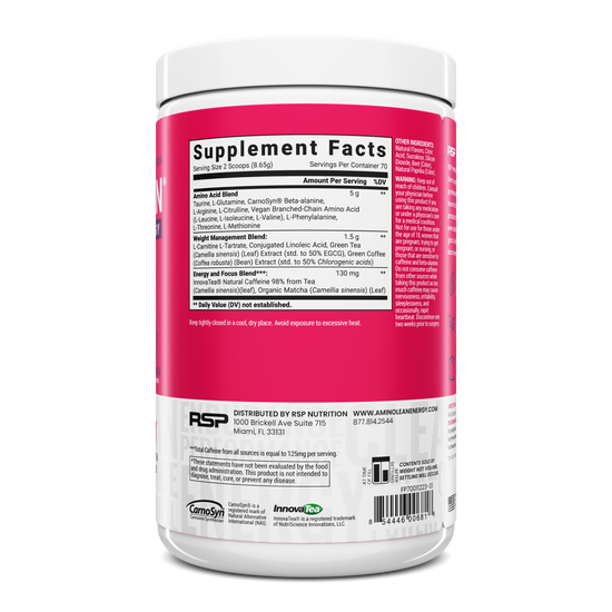 AminoLean Energy Fruit Punch by RSP Nutrition Official Site – AminoLean ...