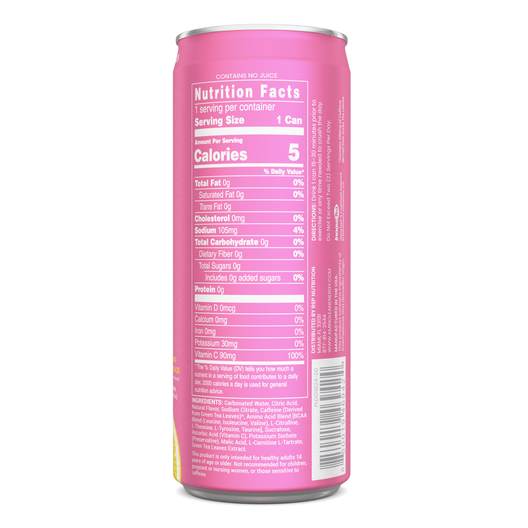 AminoLean Energy Drink - Pink Lemonade – TrueFit Nutrition