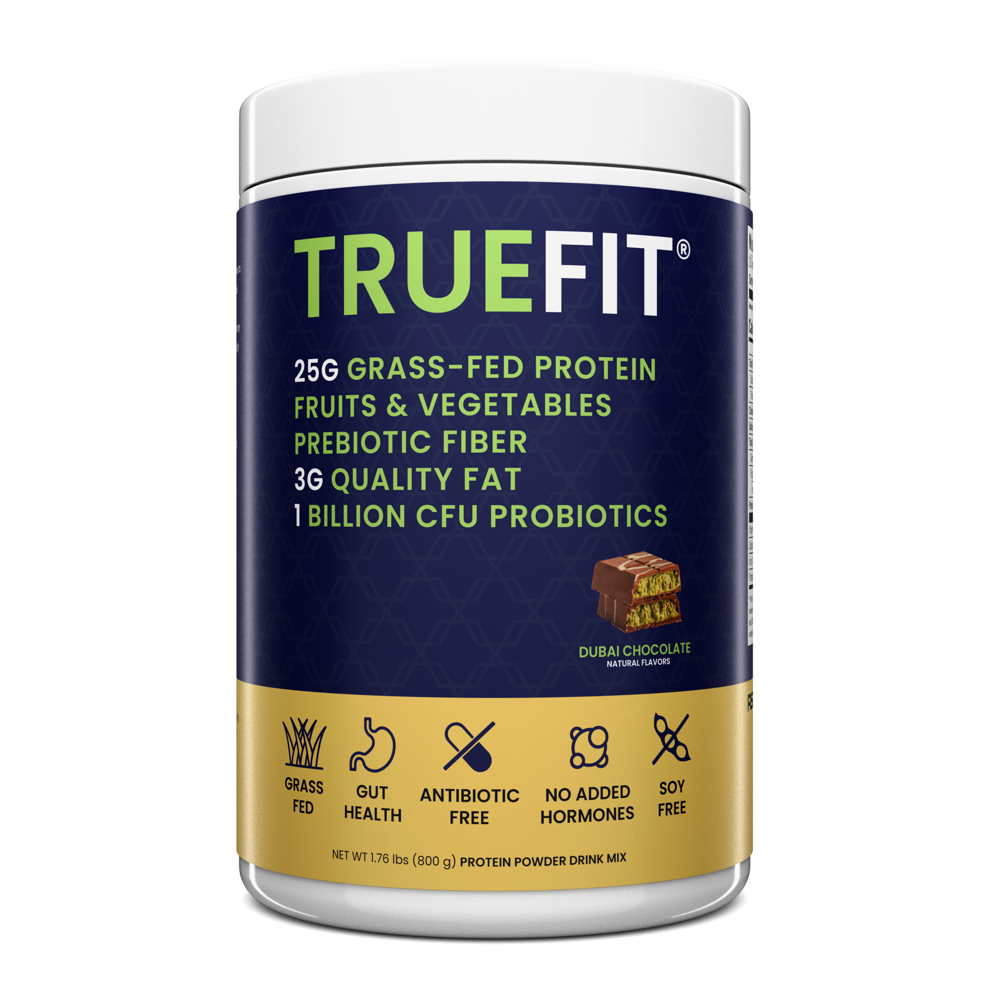 Grass Fed Protein & Meal Replacement Powder - Dubai Chocolate – TrueFit ...