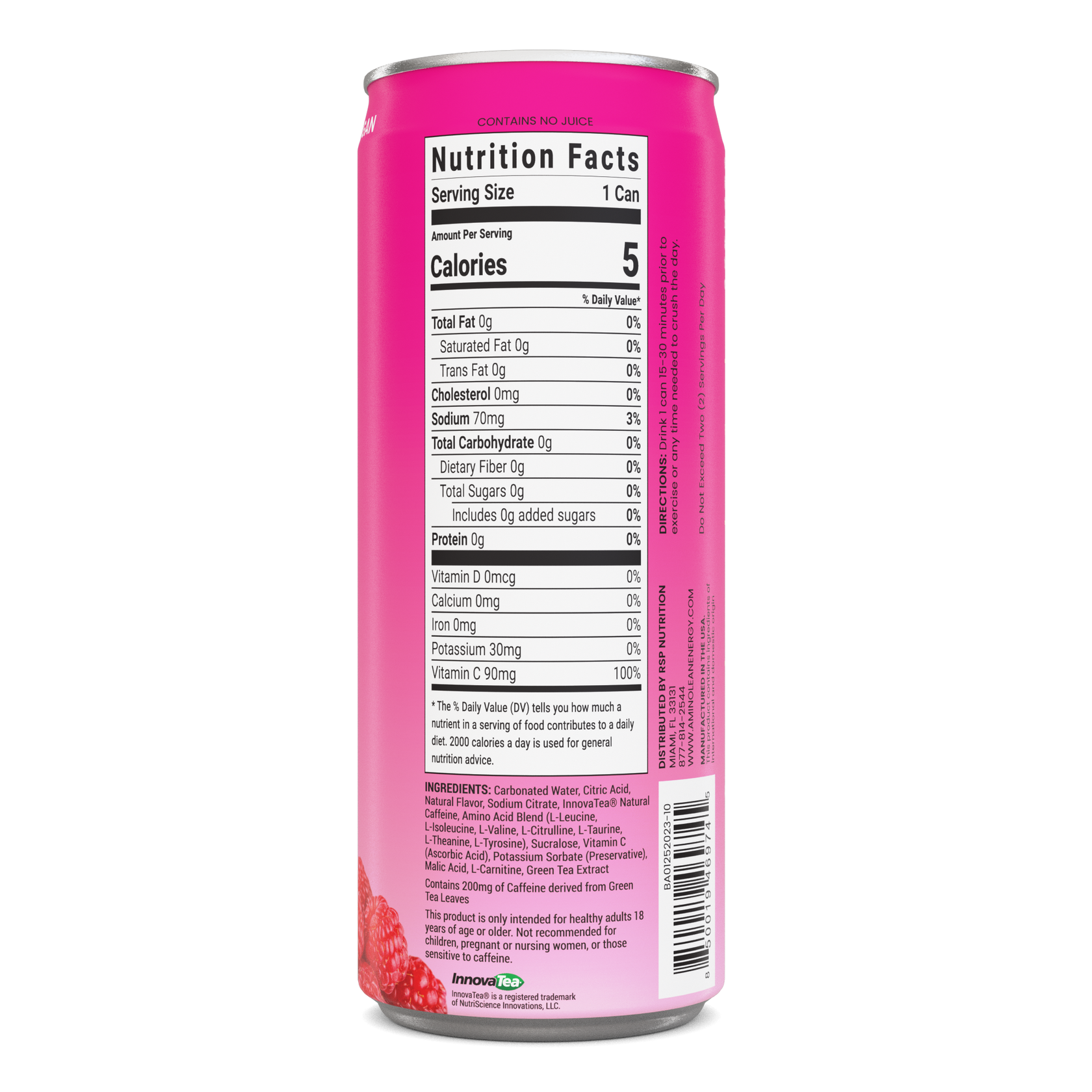 AminoLean Energy Drink - Berry Alixir – AminoLean | RSP Nutrition
