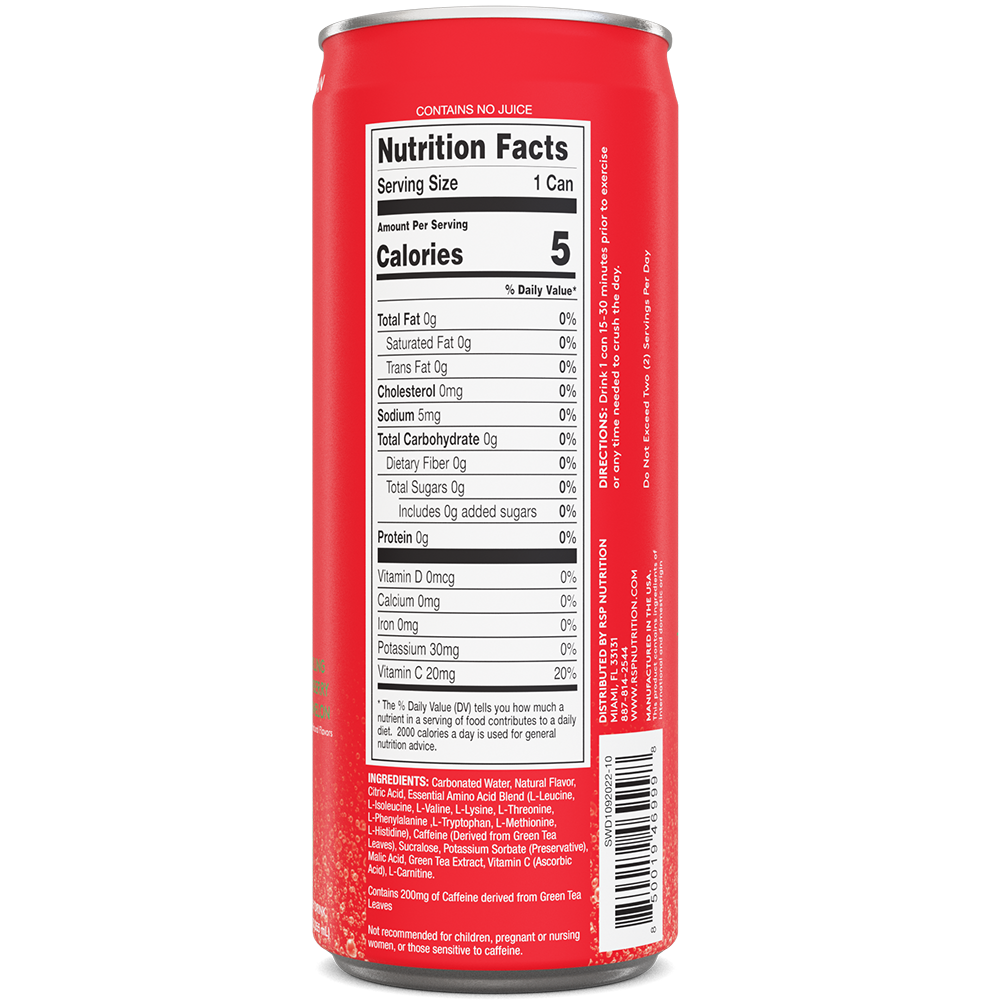 AminoLean Energy Drink - Strawberry Watermelon – TrueFit Nutrition