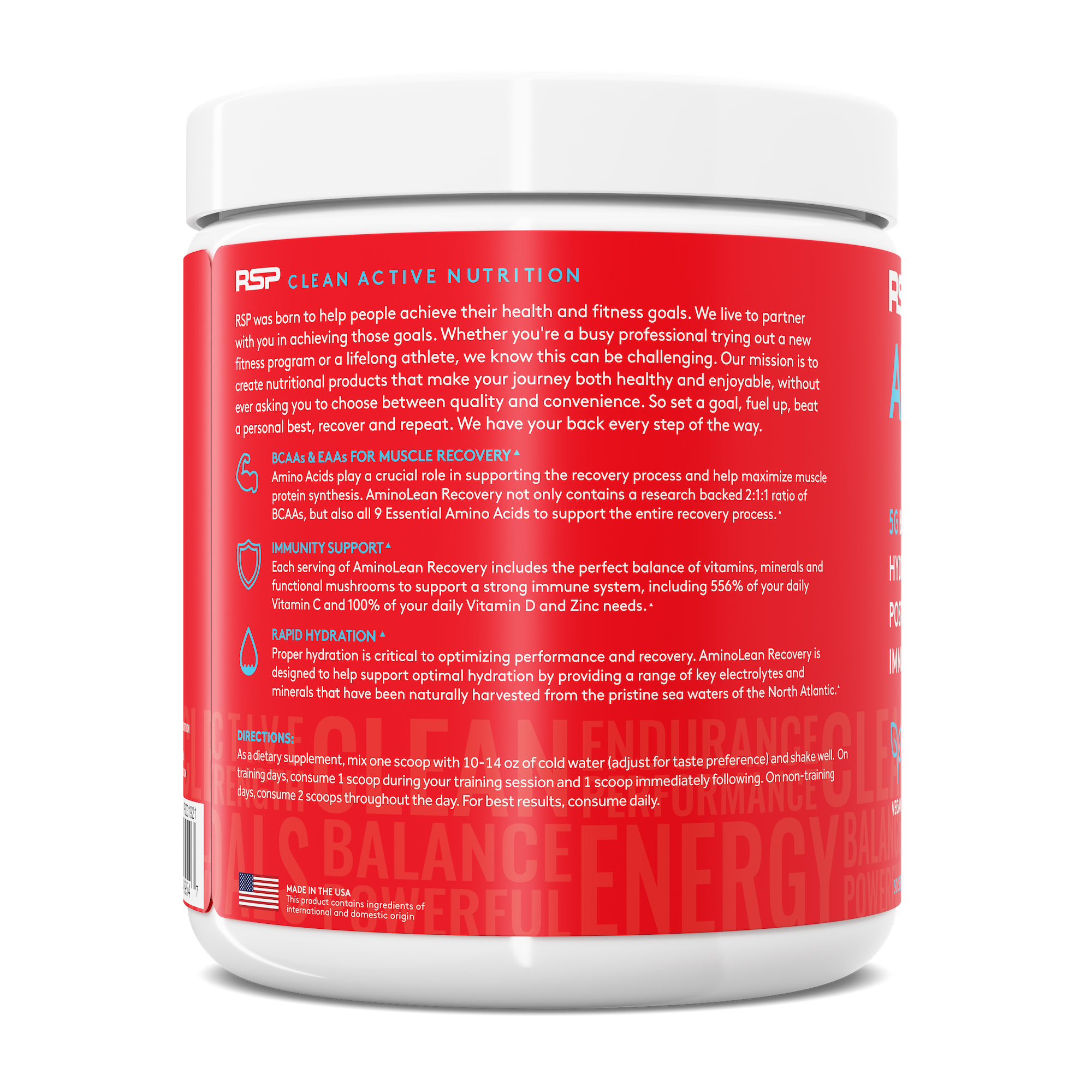 Best Workout Recovery for Women & Men - AminoLean Recovery Tropical ...