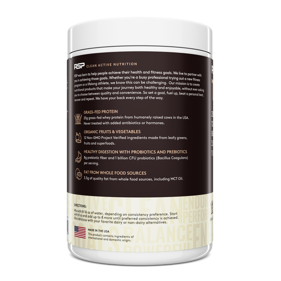 TrueFit Grass Fed Protein & Meal Replacement Powder - Chocolate ...